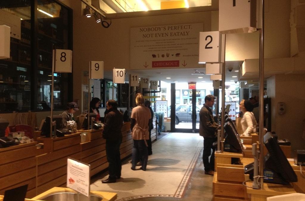 Eataly NY espace caisses - Focus Shopper - Focus Shopper