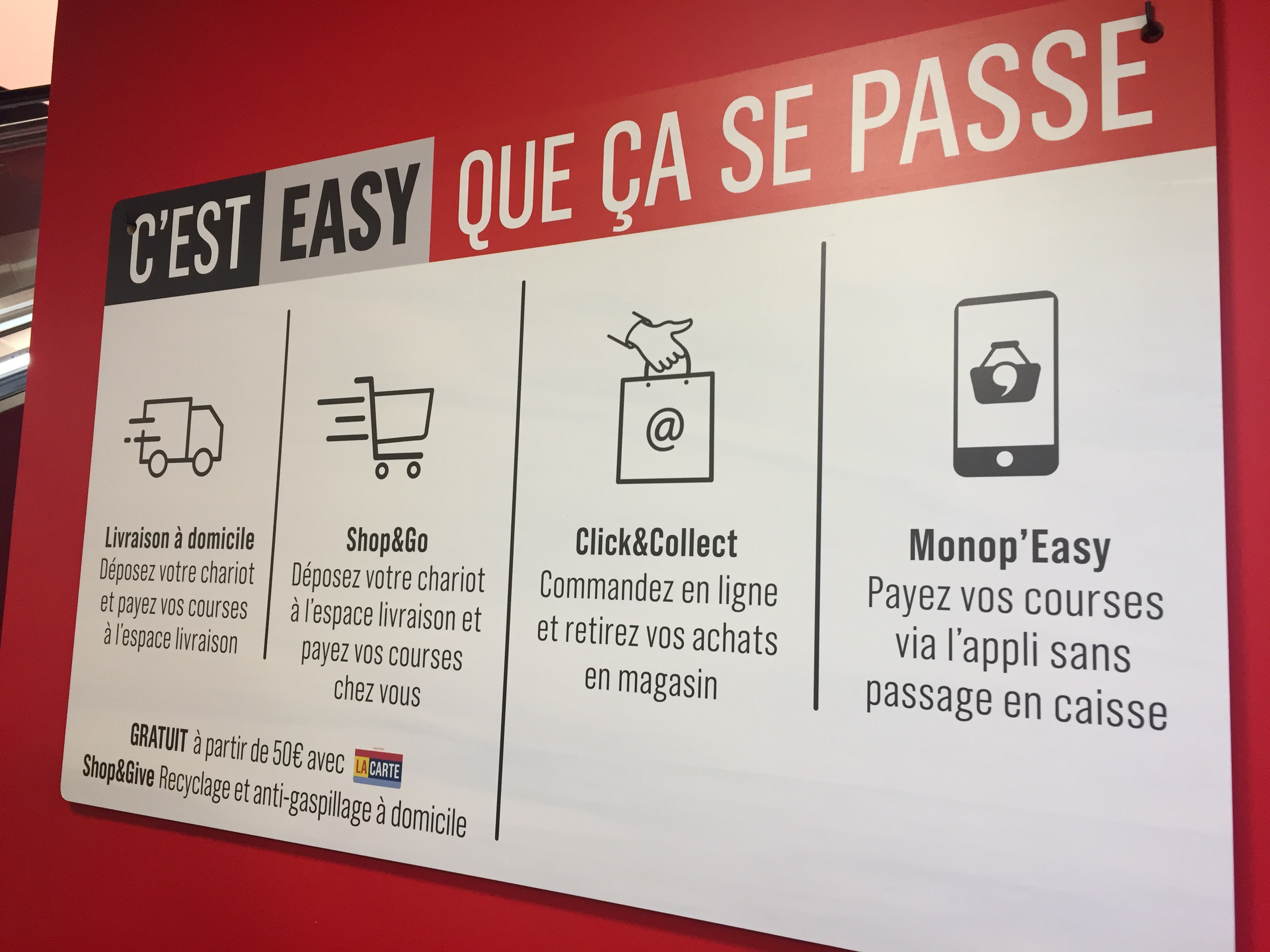 Parly 2 services Monoprix - Focus Shopper - Focus Shopper