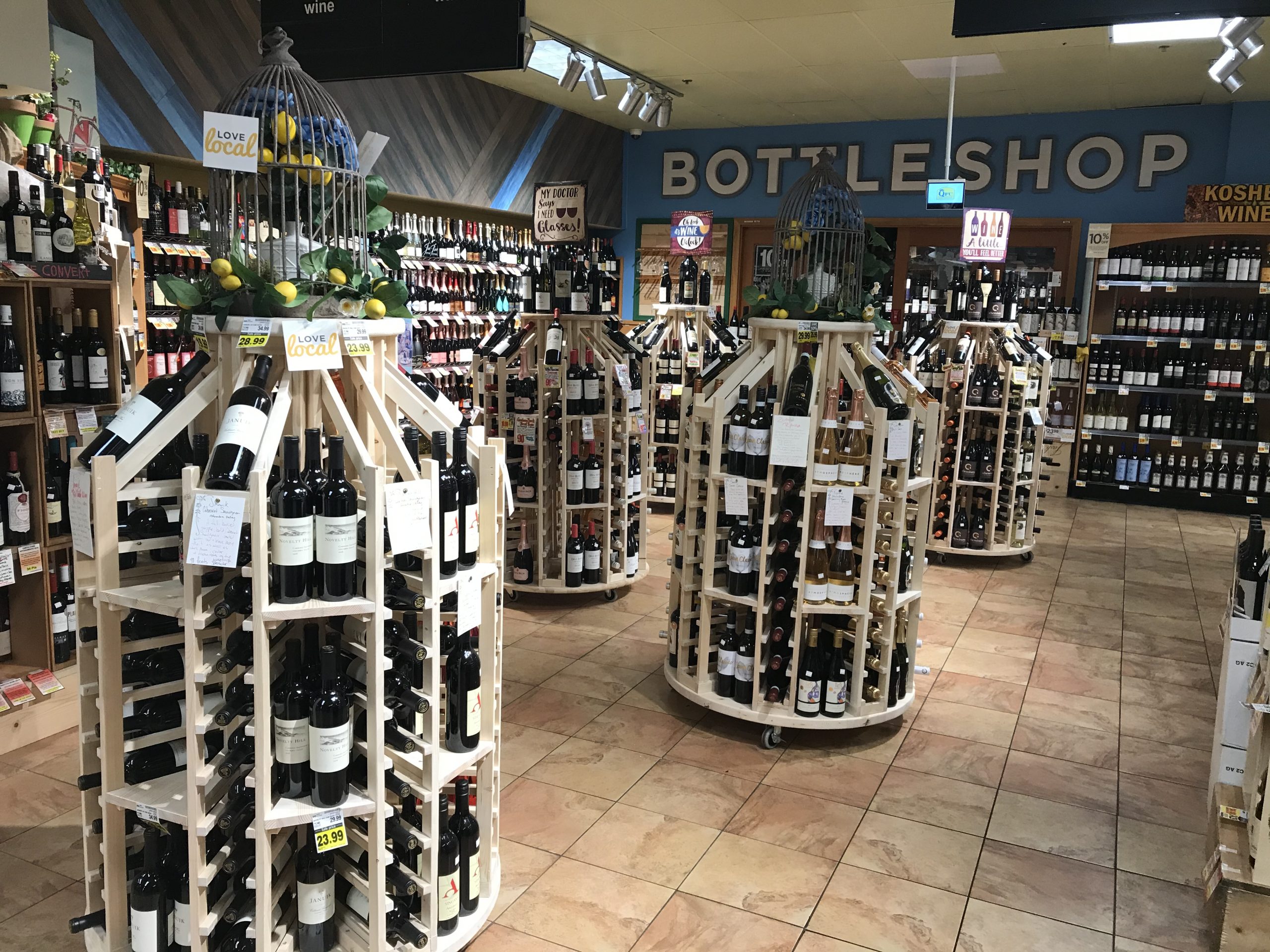 QFC Seattle espace cave - Focus Shopper - Focus Shopper